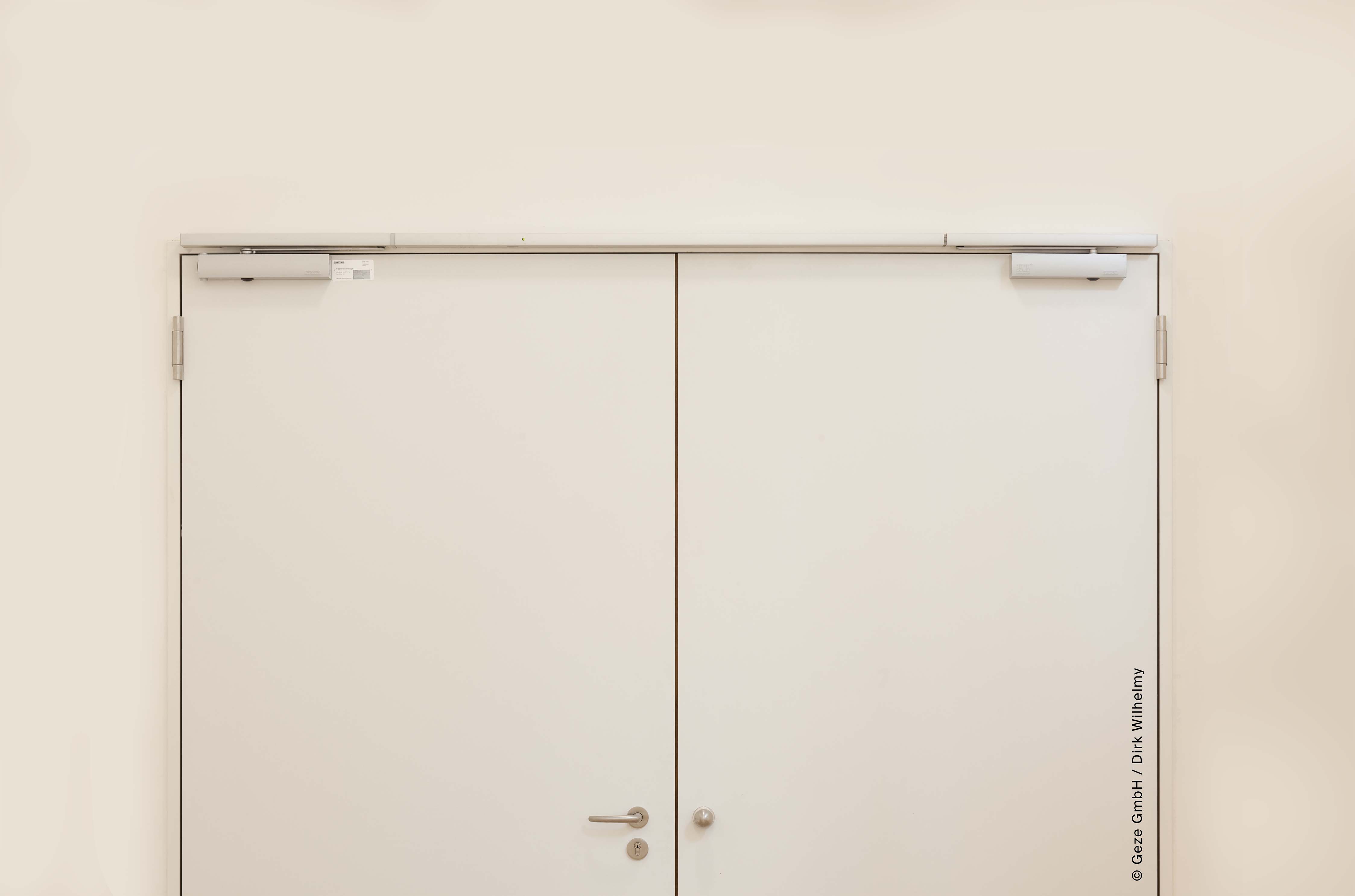 Custom-made fire door - modern and safe.