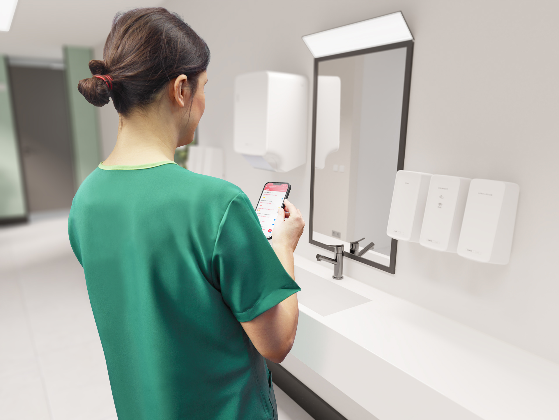 CWS digitises washroom. IoT features available for PureLine | CWS Hygiene